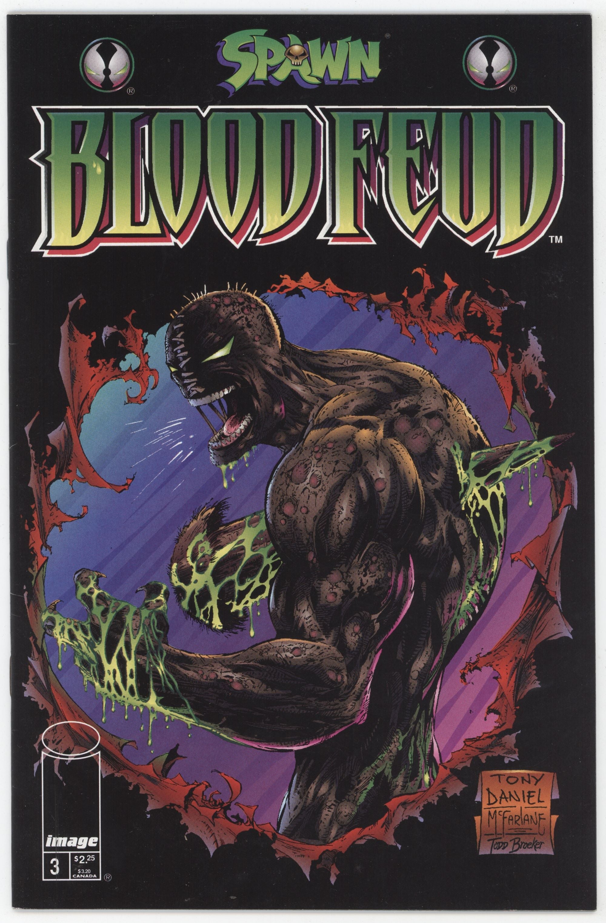 Spawn Blood Feud 3 Image 1995 NM- 9.2 Tony Daniel Alan Moore – Paladin ...