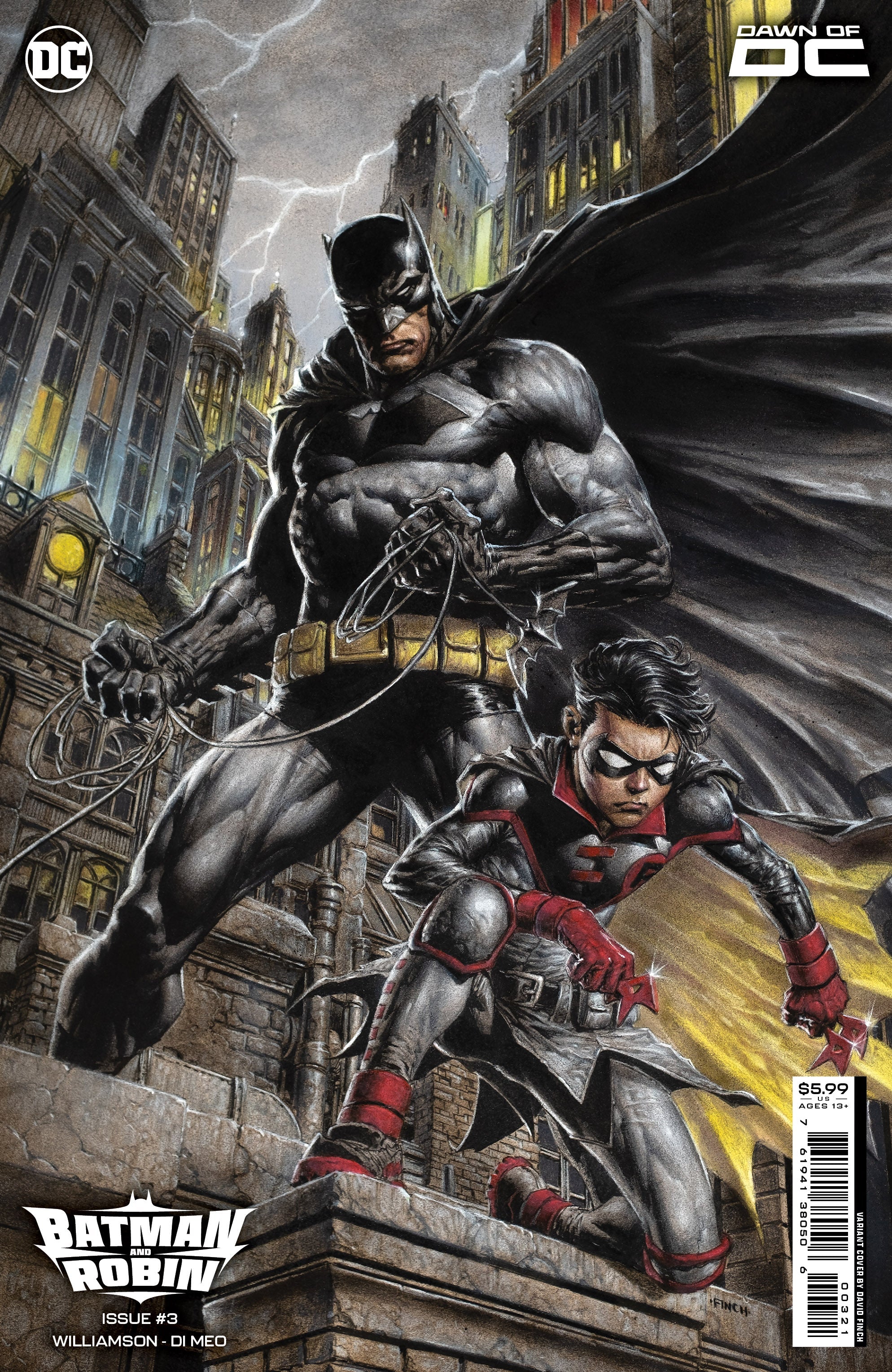 Batman And Robin #3 B David Finch Card Stock Variant (11/14/2023) Dc ...